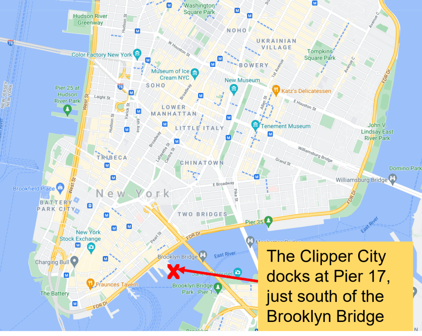 Directions to the Clipper City | Manhattan by Sail